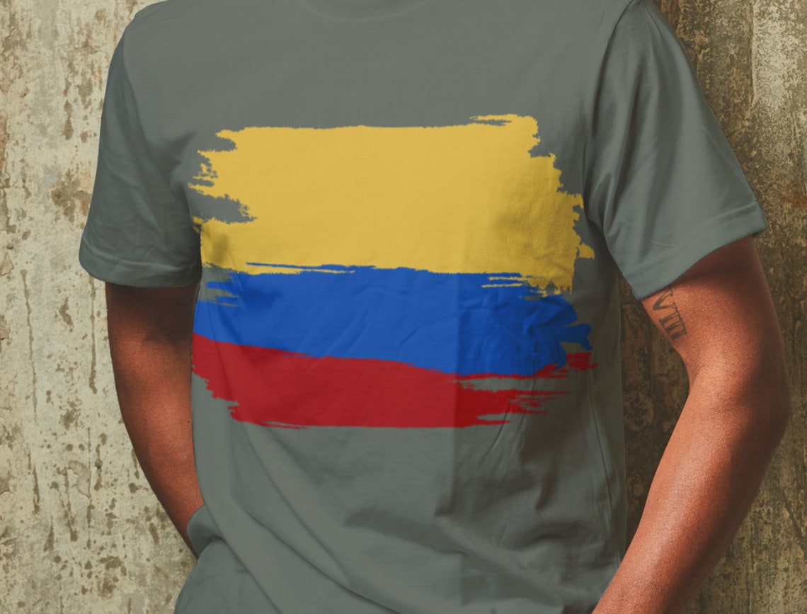 Colombia Flag Svg,colombia Flag Shirt,distressed Colombia Flag Svg ...