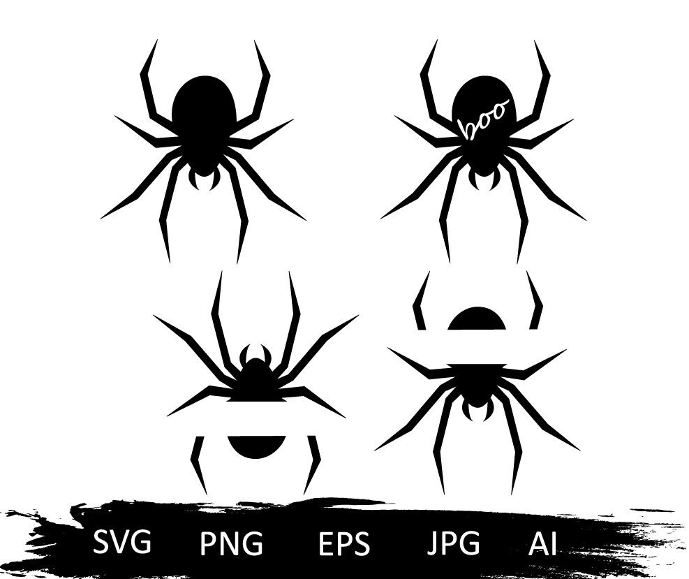 Spider Svg Spider Clipart Spooky Svg Halloween Svg Spider - Etsy