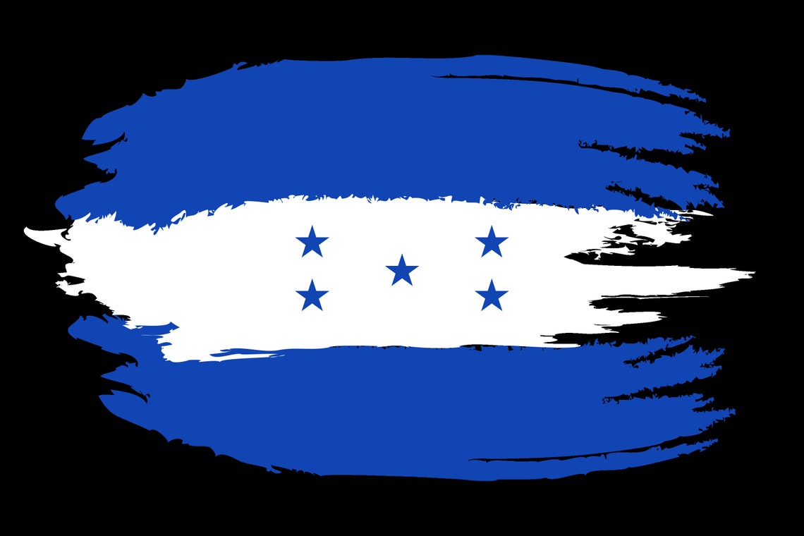 Honduras Flag Svg, Honduras National Flag, Distressed Honduras Flag Svg ...