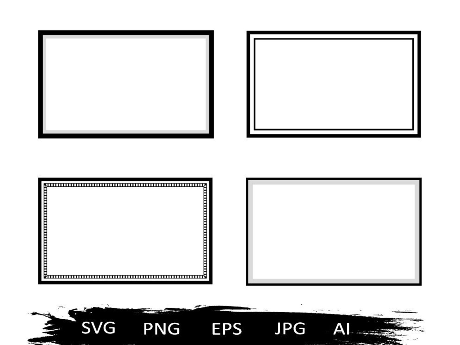 Frames Svg Border Svg Picture Frame Svg Photo Frame - Etsy Canada