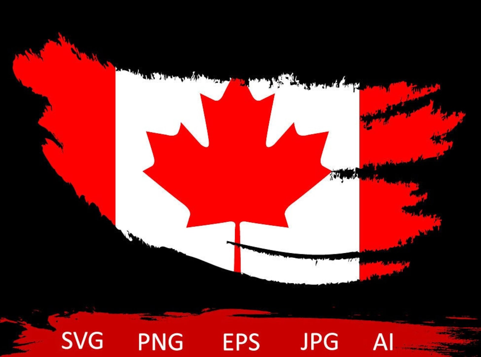 Distressed Canada flag svg maple leaf svg canada patriotic | Etsy