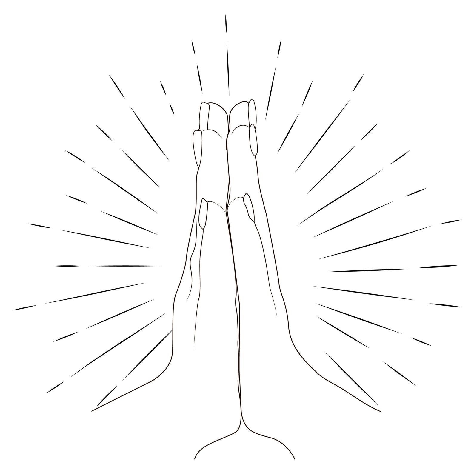 Hands in Prayer. Symbol Openness Heart and Desire for Spiritual ...
