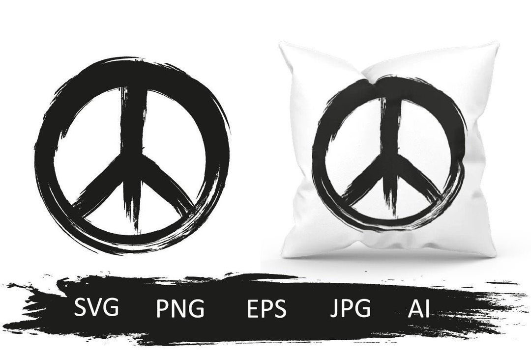 Distressed Peace Sign, Grunge Peace Sign, Peace Sign Image, Peace Print ...