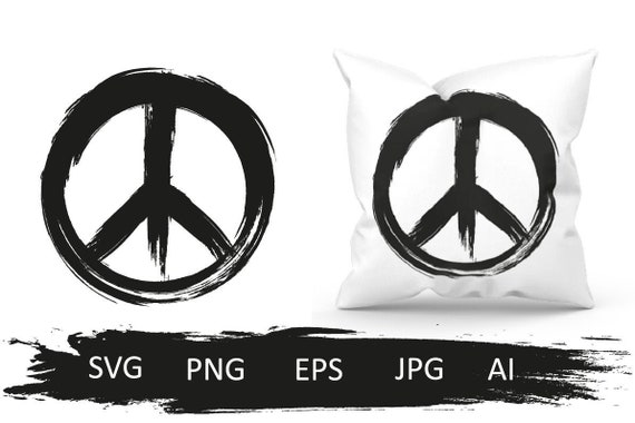 Distressed Peace Sign Grunge Peace Sign Peace Sign Image - Etsy