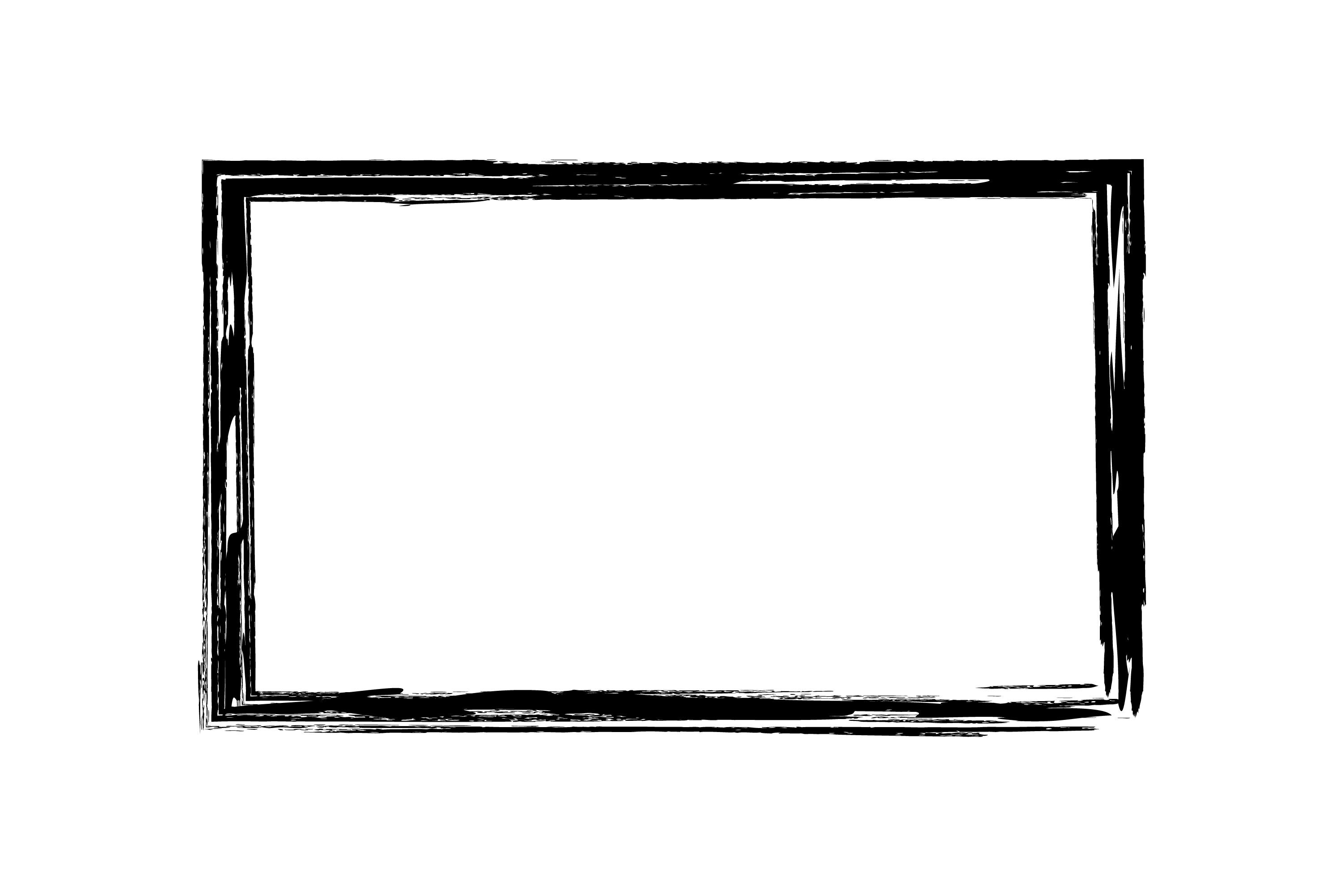 Grunge Frame Svg Grunge Brush Frame Svg Square Frame Svg - Etsy
