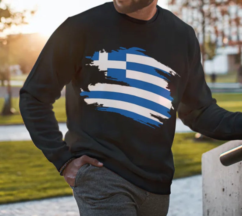 Distressed Greece Flag Svggreek Flag Svggreece Flag - Etsy