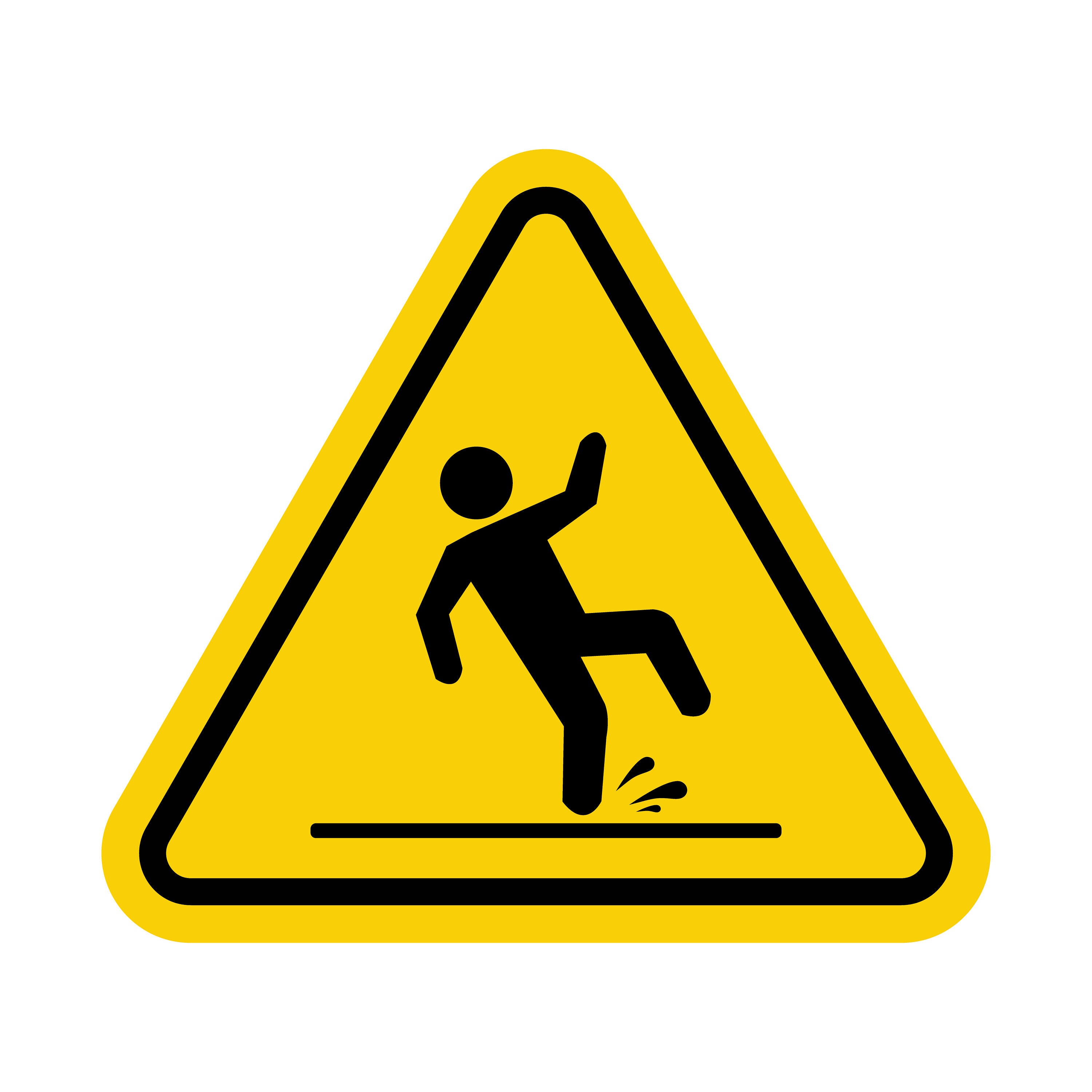 Suelo resbaladizo svg suelo mojado svg señal de advertencia - Etsy México