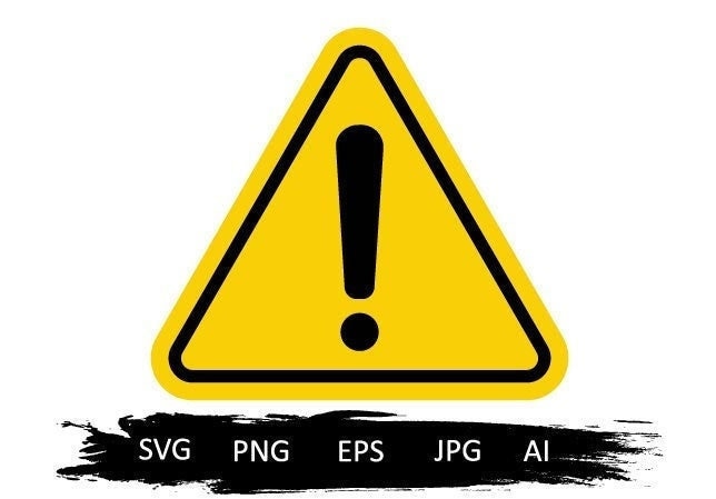 Warning Sign Svg Information Sign Svg Exclamation Sign Svg - Etsy UK