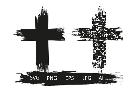 Cross SVG grunge cross svg distressed cross svg christ | Etsy