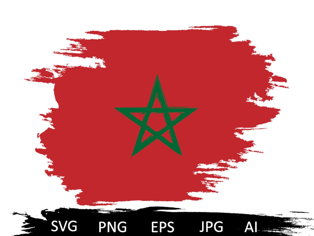 Morocco Flag Svg,distressed Morocco Flag Svg, Morocco Flag Shirt ...