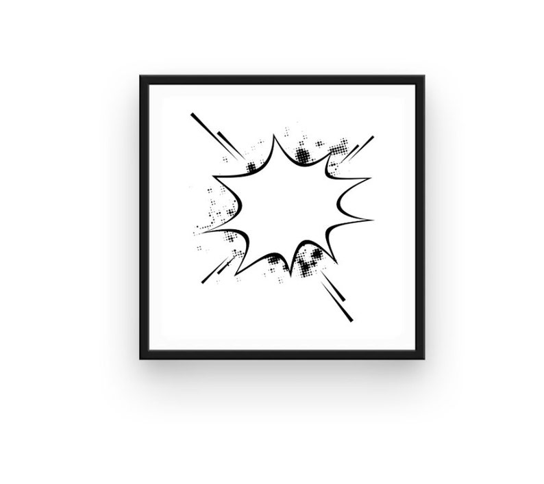 Comic Book SVG Callout Bomb Explosion Stars Blast Smoke - Etsy