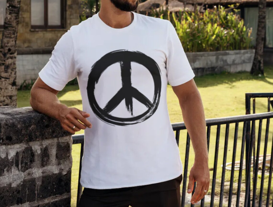 Distressed Peace Sign, Grunge Peace Sign, Peace Sign Image, Peace Print ...