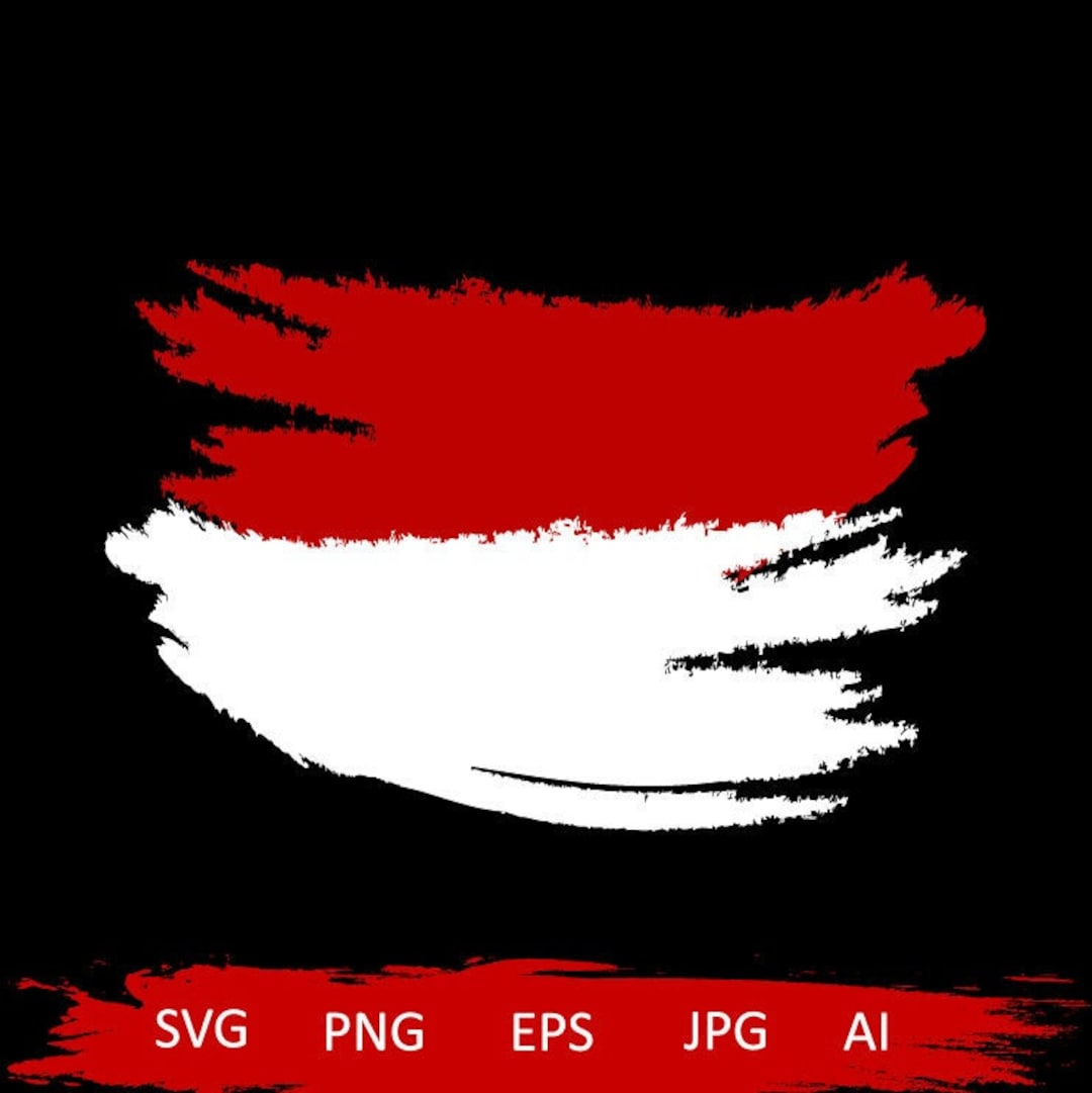 Indonesia Flag Svg, Indonesia Flag Shirt,distressed Indonesia Flag Svg ...