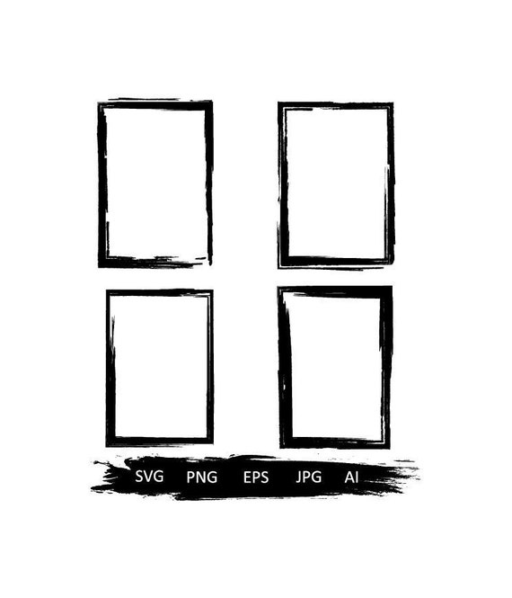 Grunge frame svg distressed frame svg png square frame svg | Etsy