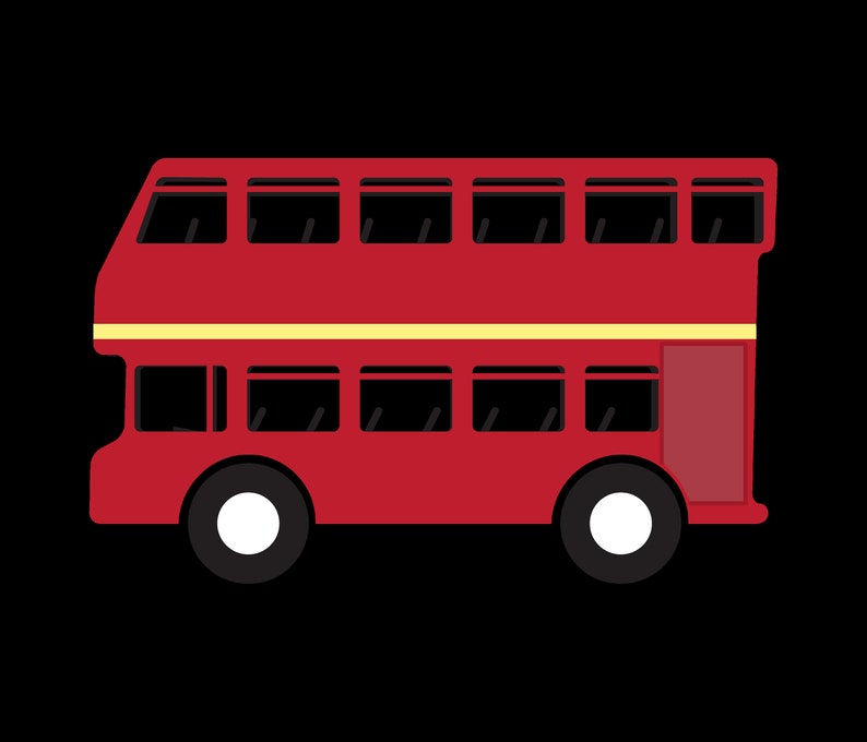 London Bus Svg Red Bus Svgbouble Becker Buslondon City Bus - Etsy