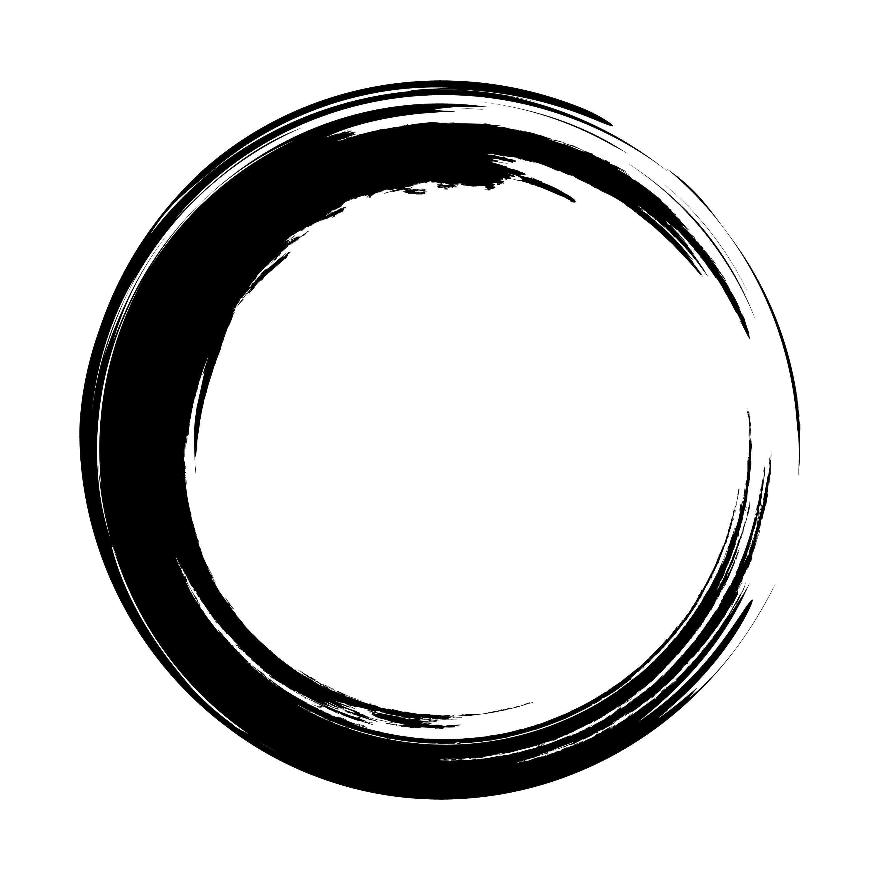 Distressed Circle Svggrunge Frame Svggrunge Circles - Etsy