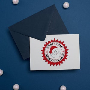 Santa Stamp Svg, Santa Post Stamp Svg, Christmas Mail, Christmas Post ...