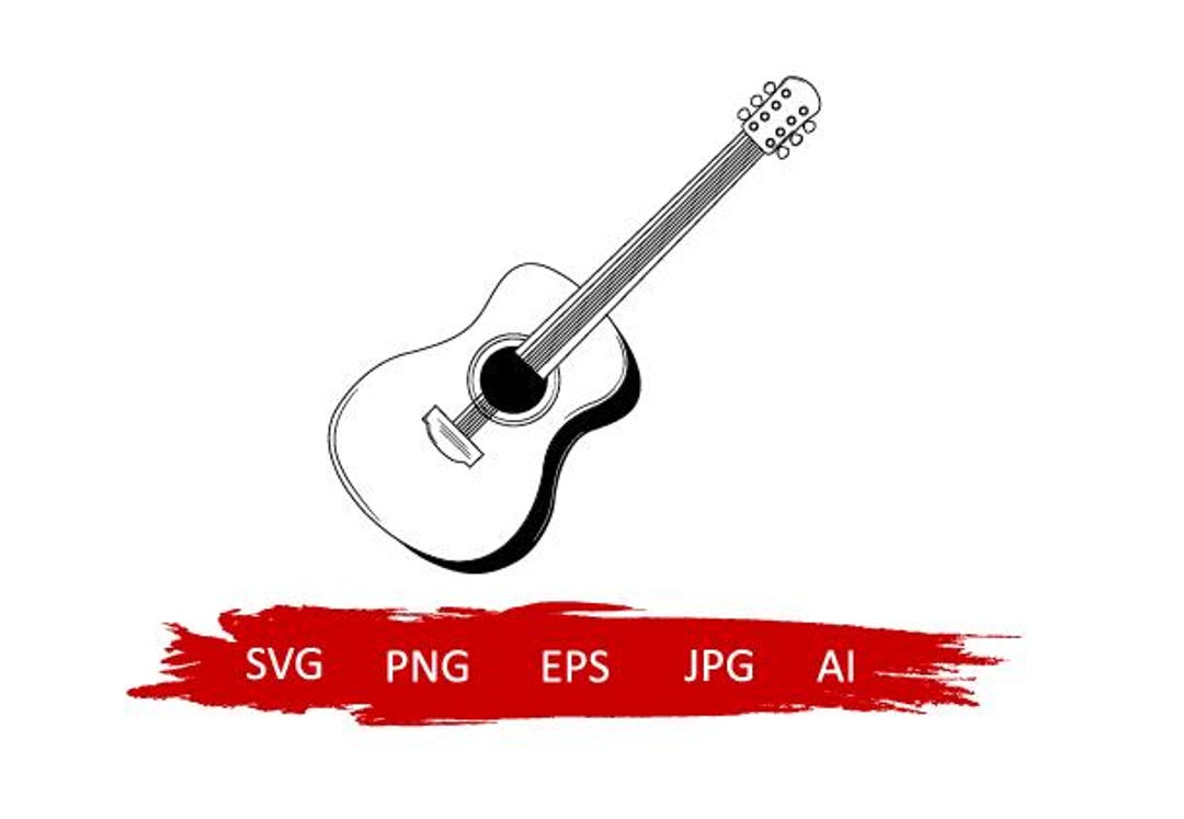 Guitar Svg, Musical Instrument Svg, Strings Svg, Music Svg, Neck Svg ...