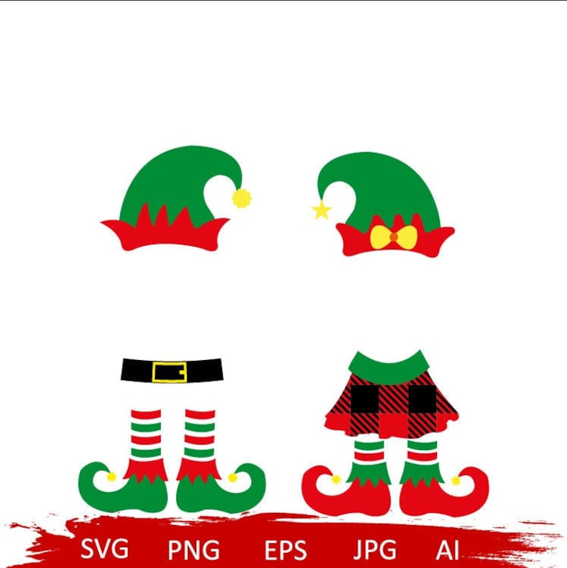 Christmas Elfs Svg Elf Svg Elf Boy Svg Elf Girl Svg Elf | Etsy Canada