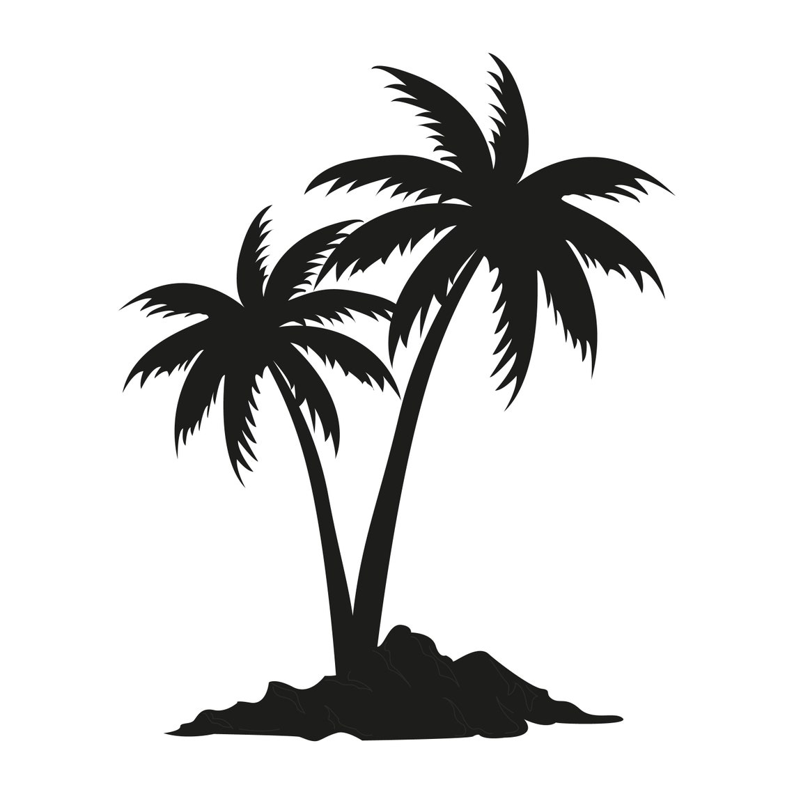 Palm Tree Svg Beach Svg Summer Svg Silhouette Palm Trees - Etsy