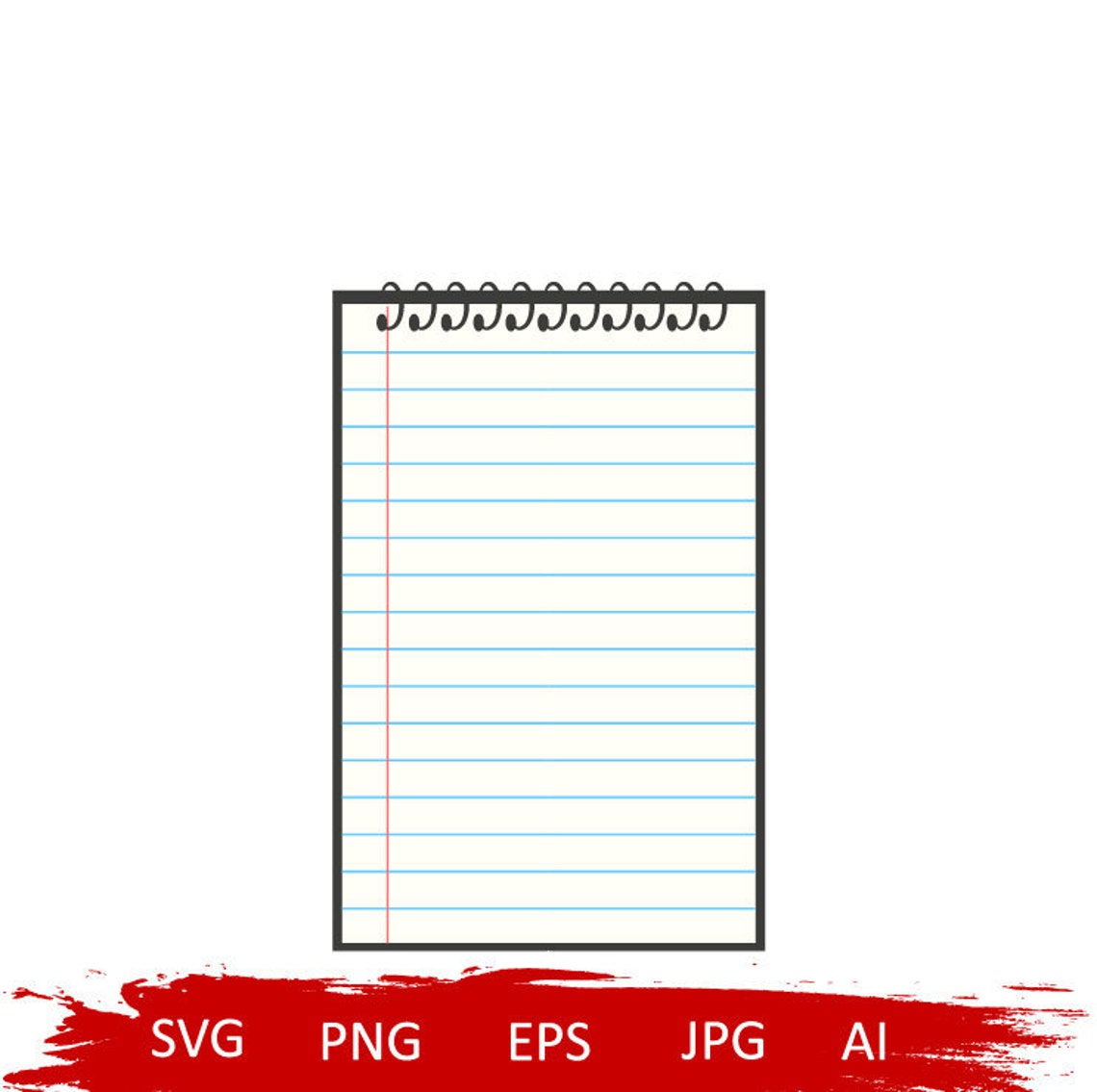 Notebook paper blank svg spiral notebook svg lined notebook | Etsy Notebook paper blank svg spiral notebook svg lined notebook | Etsy