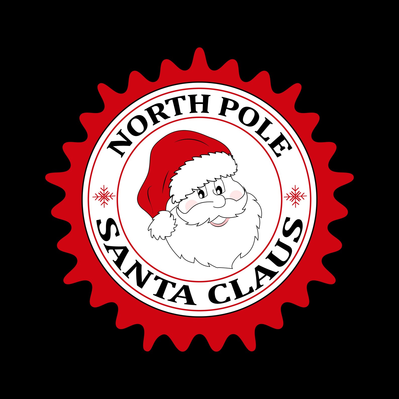 Santa Stamp Svg, Santa Post Stamp Svg, Christmas Mail, Christmas Post ...