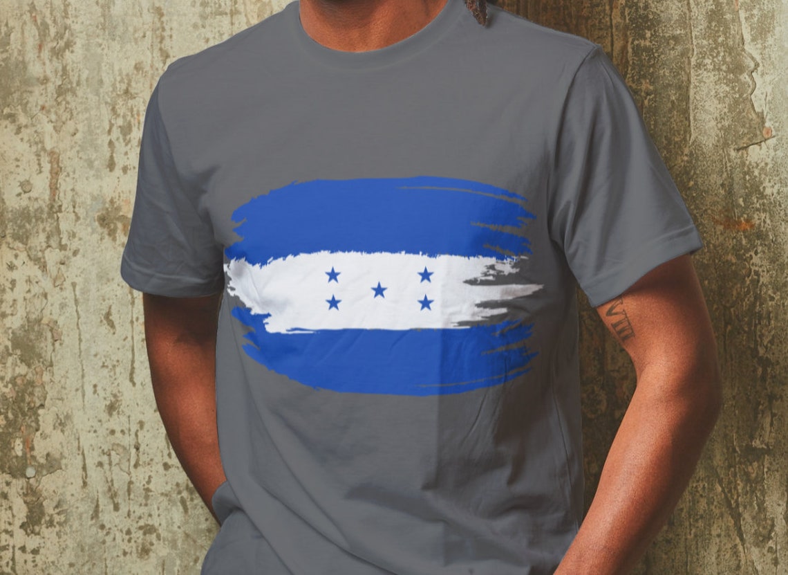 Honduras Flag Svg, Honduras National Flag, Distressed Honduras Flag Svg ...