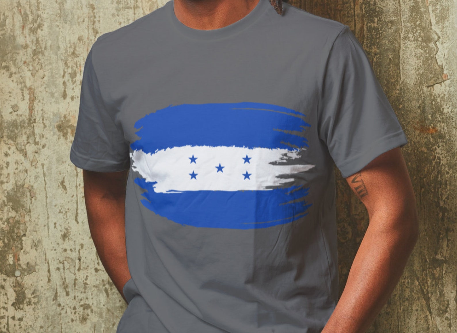 Honduras Flag Svg, Honduras National Flag, Distressed Honduras Flag Svg ...
