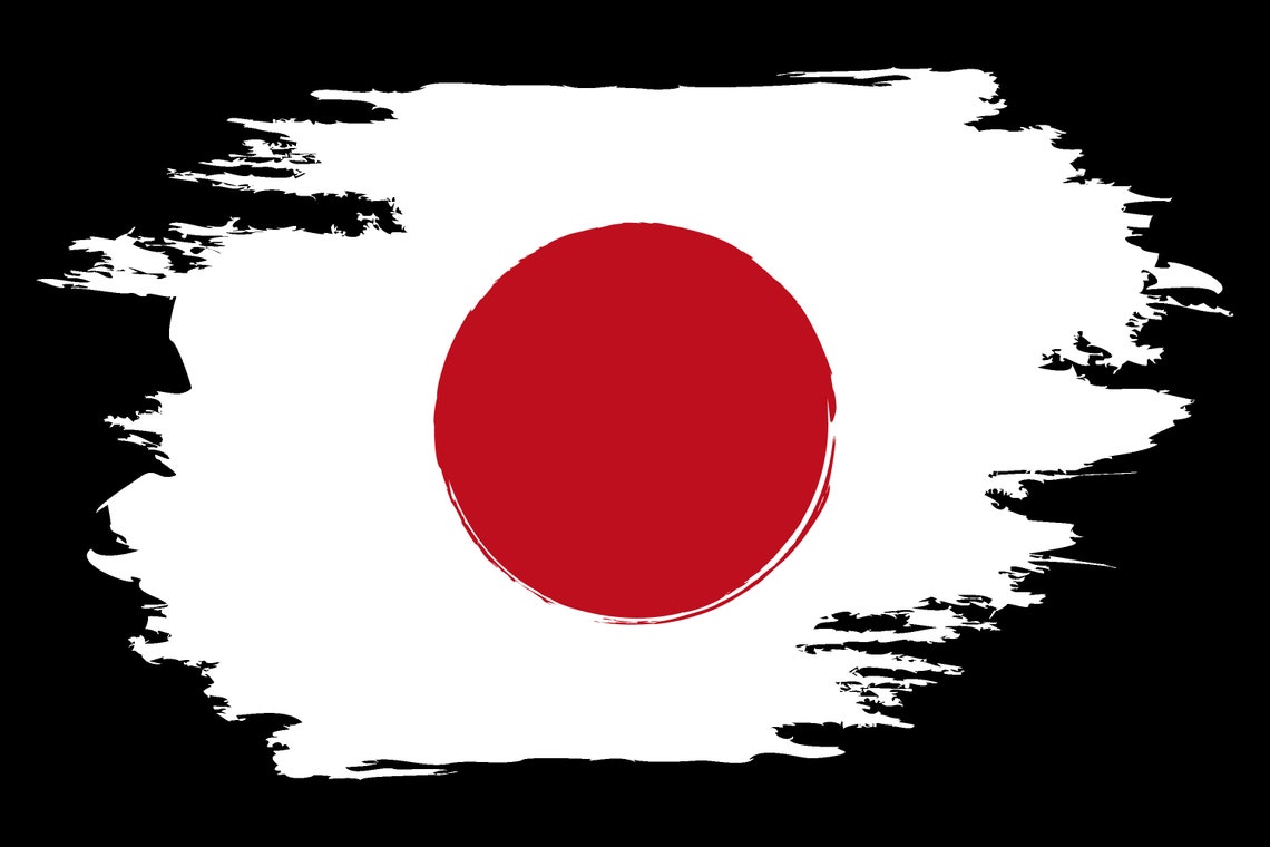 Japan Flag Svg Japan National Flag Distressed Japanese Flag | Etsy