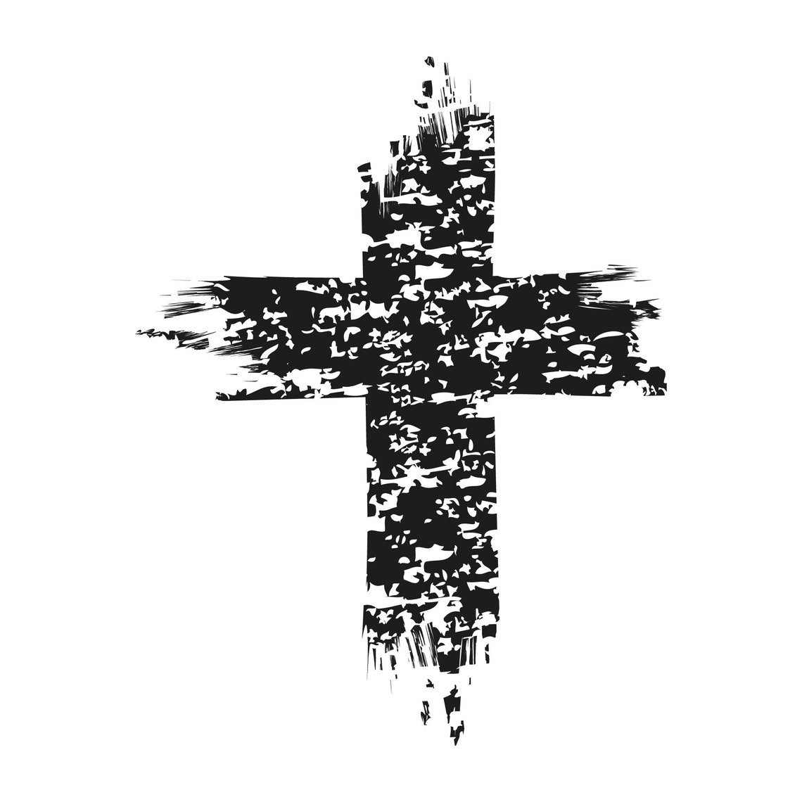 Cross SVG Grunge Cross Svg Distressed Cross Svg Christ Etsy