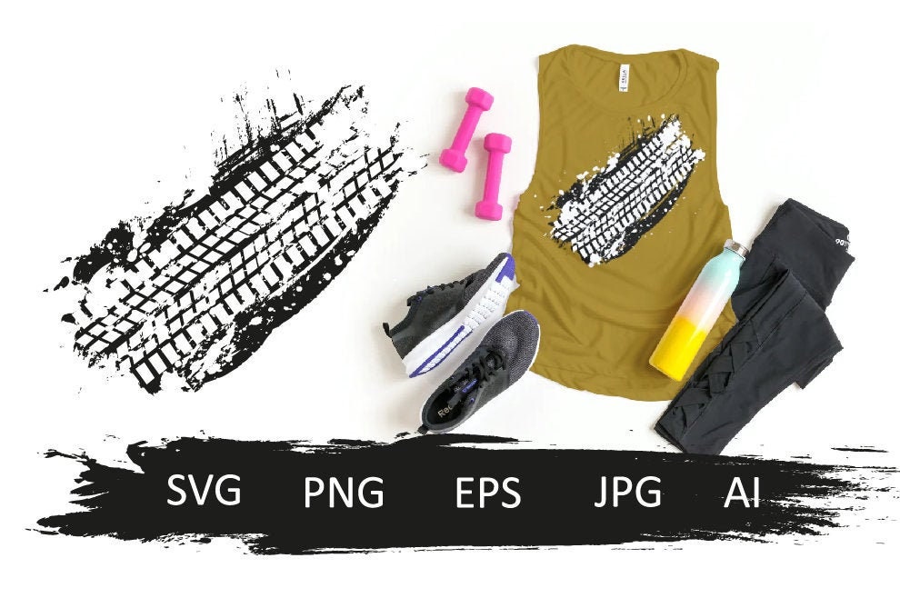 Tire Track Svg Tyre Tracks Svg File Car Wheel Tire Print - Etsy