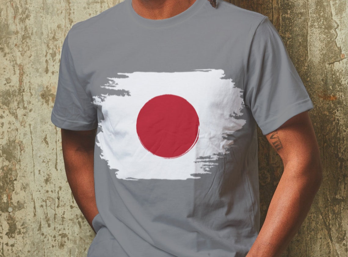 Japan Flag Svg, Japan National Flag, Distressed Japanese Flag Svg ...