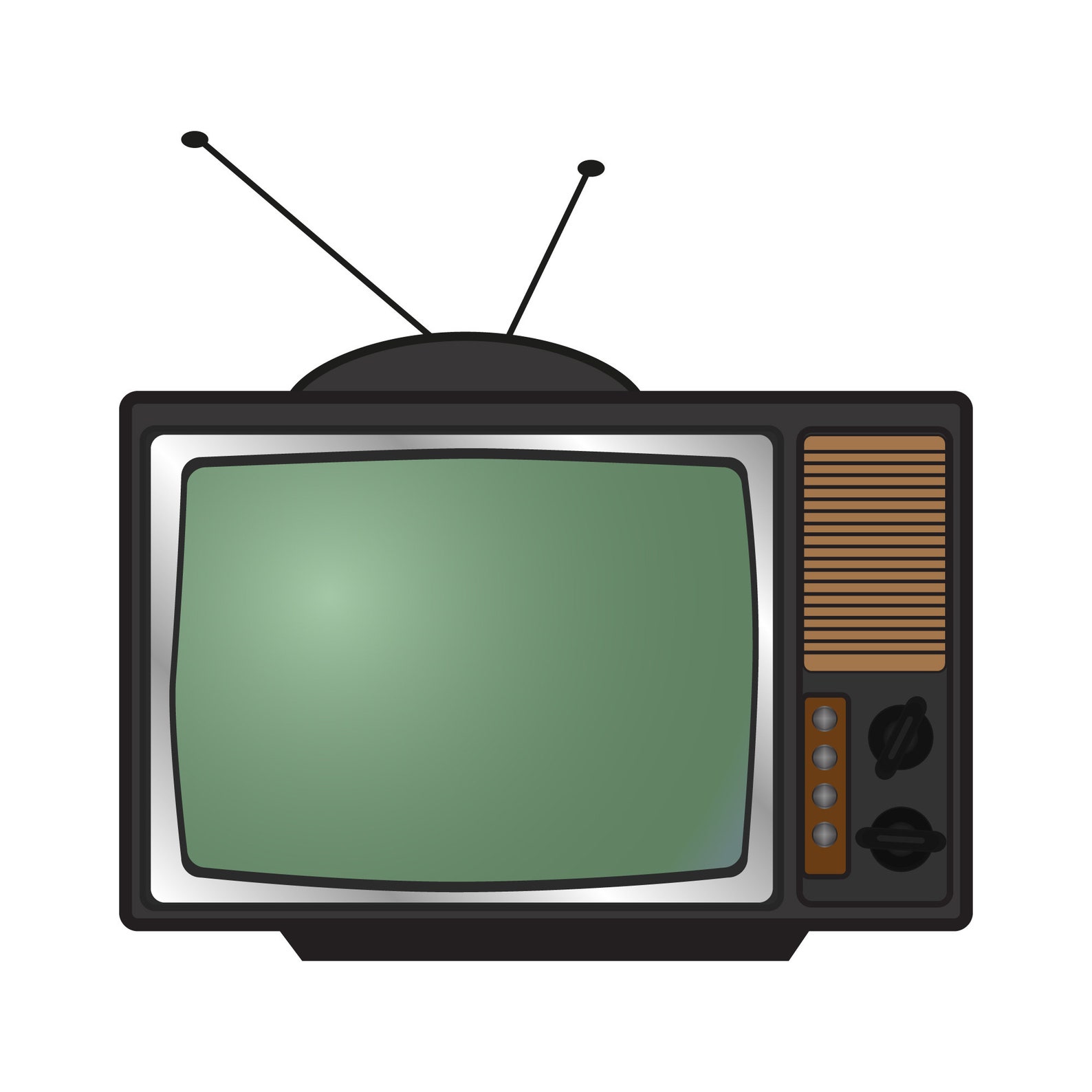 Retro Tv Svg Retro TV Clipart Retro Tv Vector TV Shape Old - Etsy