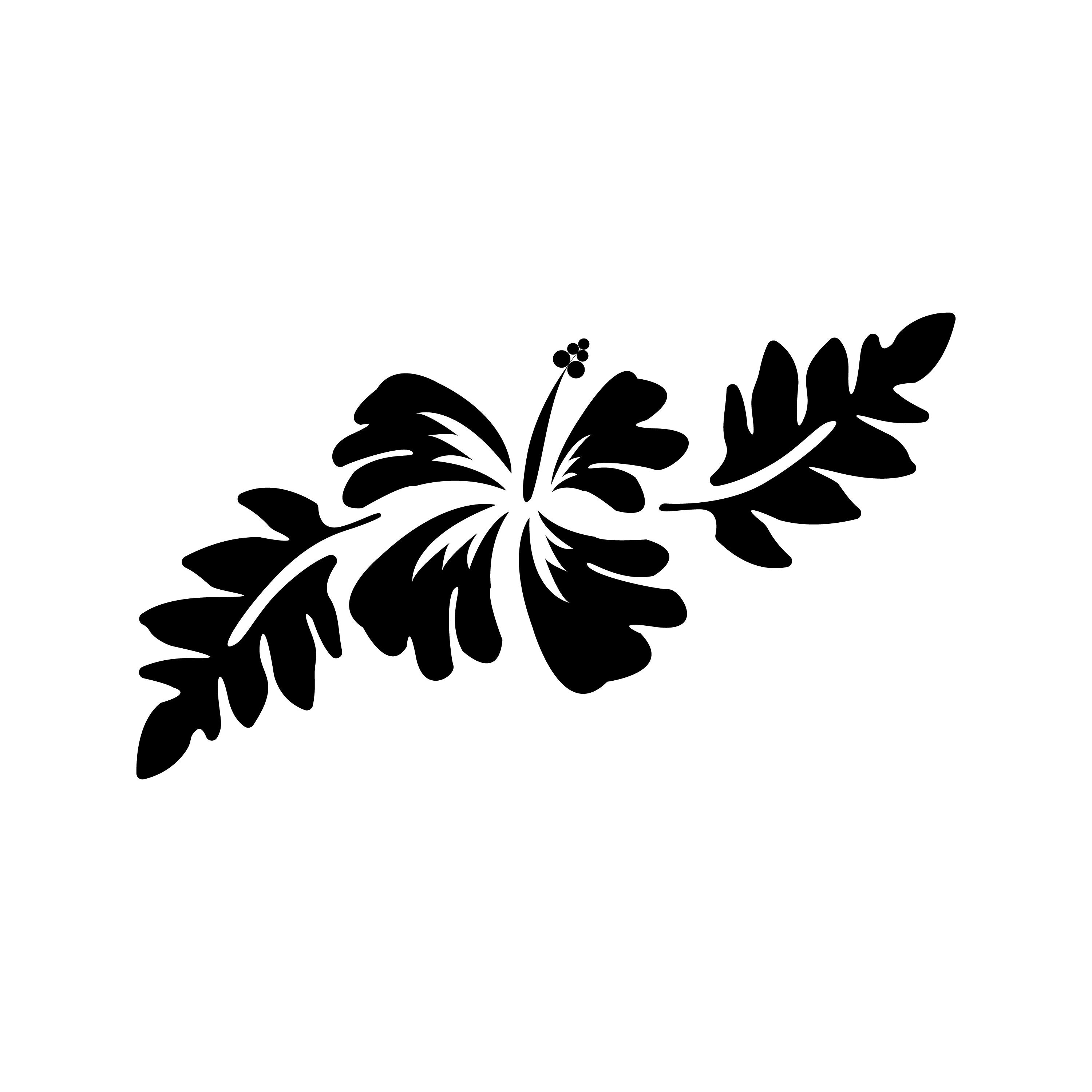 Hibiscus Svg Tropical Flower Svg Hawaiian Flower Svg Etsy