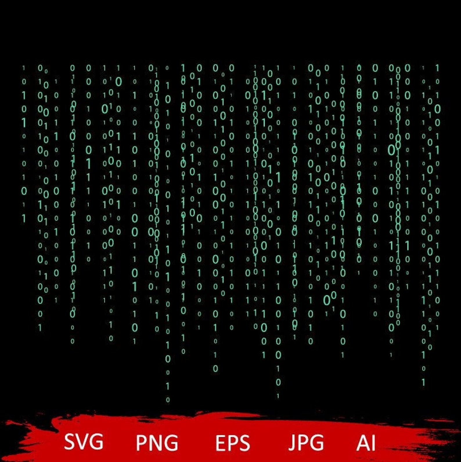 Numbers Background Svg Matrix Svg Numbers Shirt Svgnumbers - Etsy