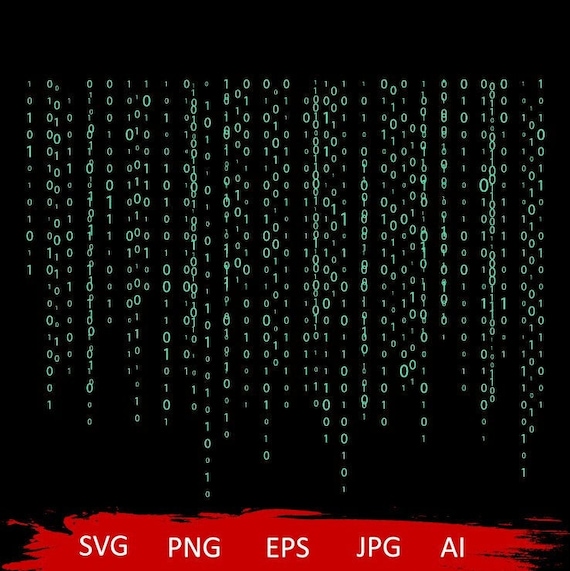 Numbers Background Svg Matrix Svg Numbers Shirt Svgnumbers - Etsy