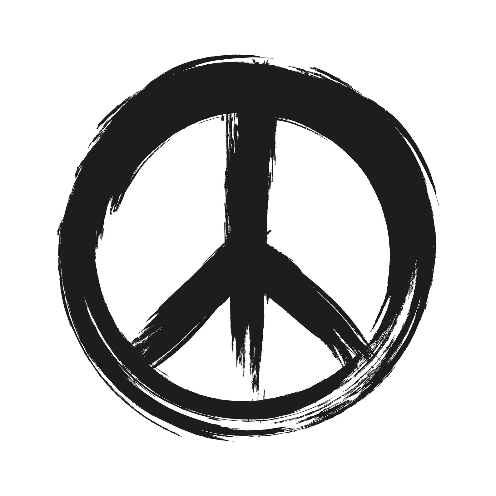 Distressed Peace Sign Grunge Peace Sign Peace Sign Image - Etsy