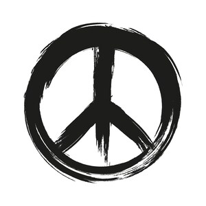 Distressed Peace Sign, Grunge Peace Sign, Peace Sign Image, Peace Print ...