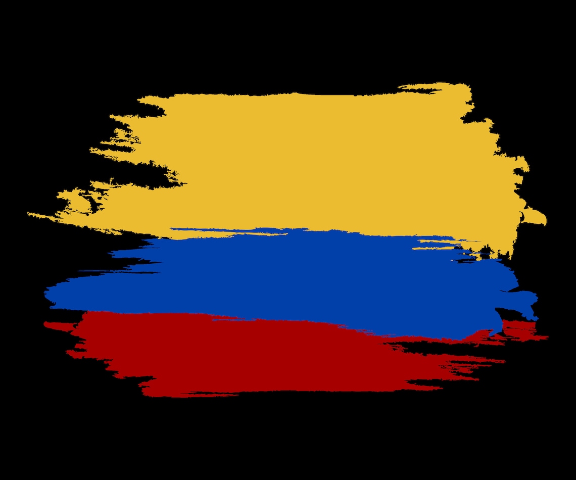 Colombia Flag Svg,colombia Flag Shirt,distressed Colombia Flag Svg ...