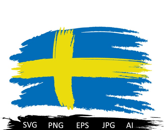 Sweden Flag Svg Distressed Swedish Flag Svg Swedish Flag - Etsy Canada
