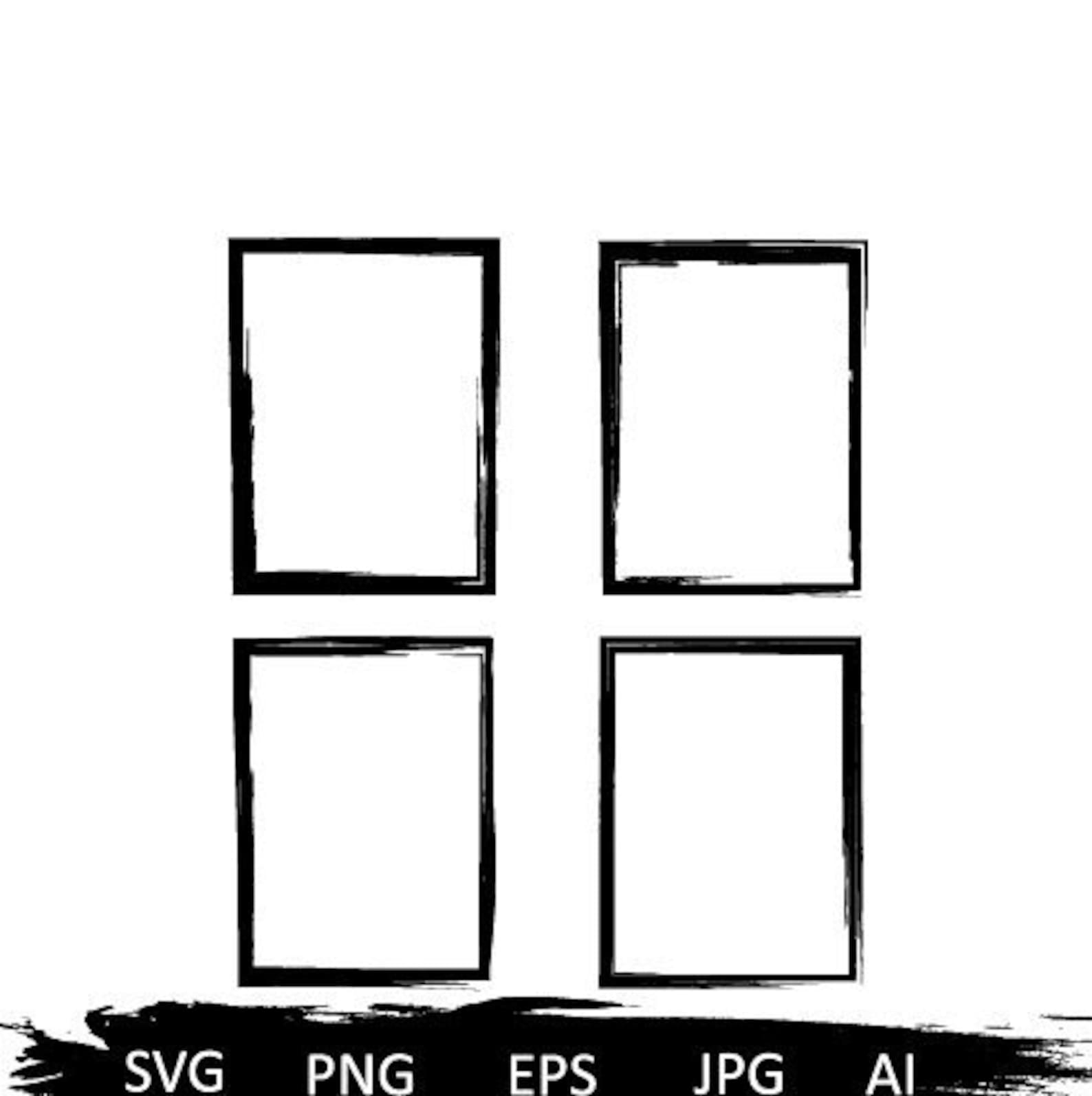 Rectangle Frame Svgsquare Frame Svg Border Svg Double Frame | Etsy