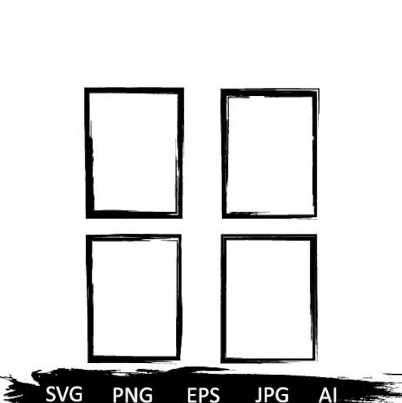 Rectangle Frame Svgsquare Frame Svg Border Svg Double Frame | Etsy
