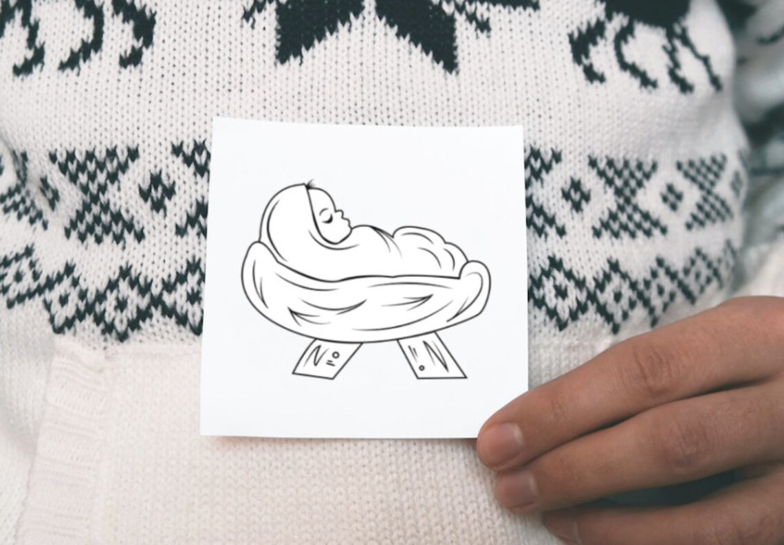 Baby Jesus Svg Nativity Scene Svg Baby Christmas Svg True - Etsy