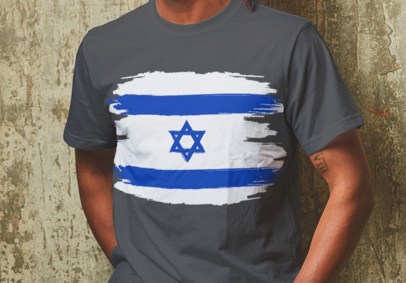 Israel Flag Svg Israeli Flag Shirtdistressed Israel Flag | Etsy