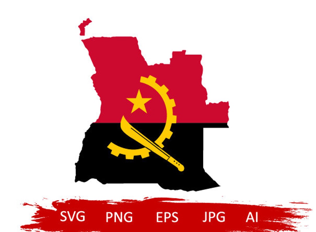 Angola Border Svg,angola Flag Shirt,angola Clipart,angola Coat of Arms ...