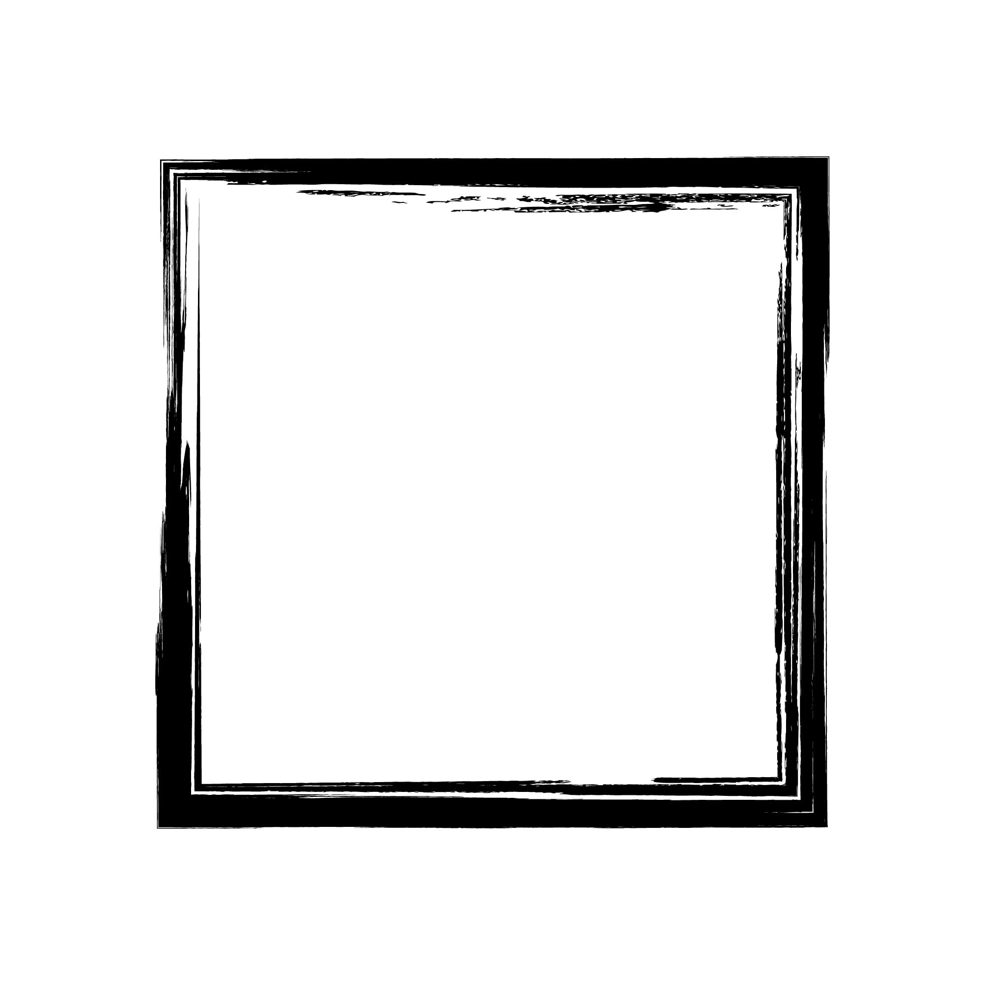 Grunge Frame Svg, Grunge Brush Frame Svg, Square Frame Svg, Frame ...