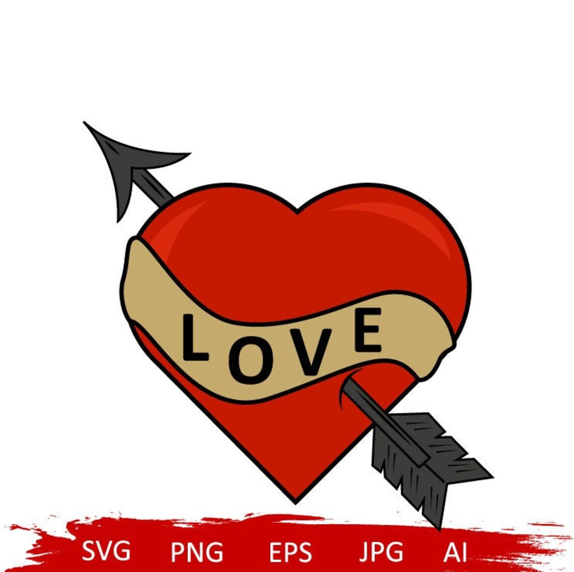 Heart Svg Heart Love Svg Red Heart Svg Love Svg Heart and - Etsy