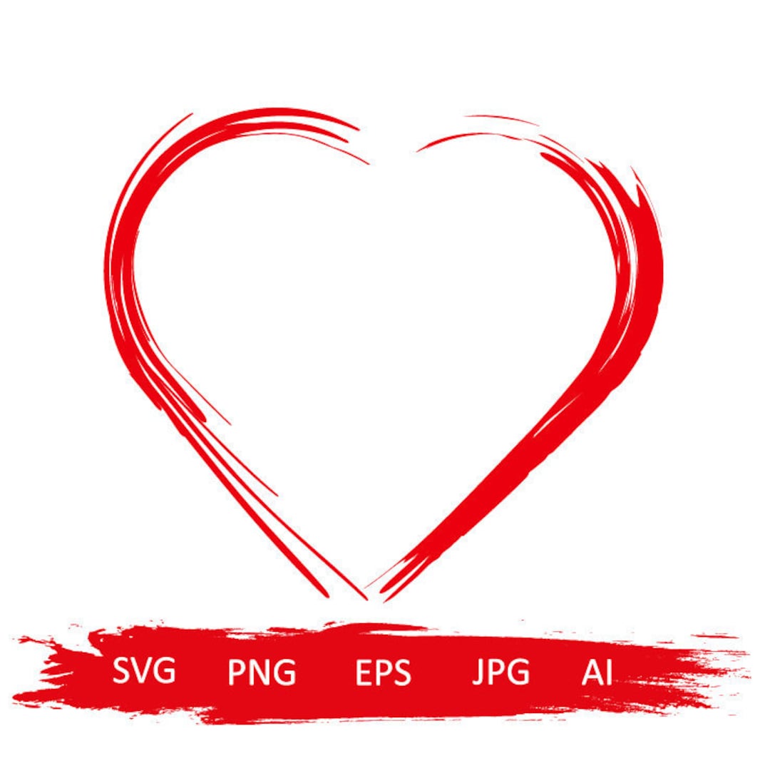Heart Svg,valentines Svg,heart Clipart,grunge Heart,distressed Heart ...