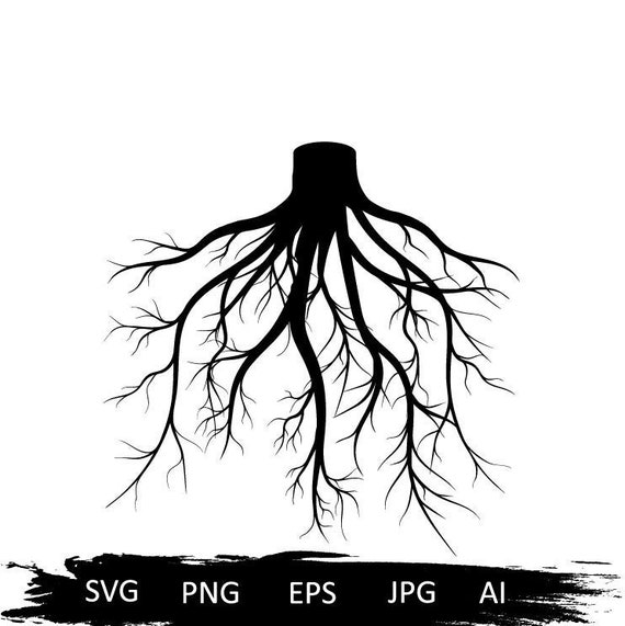 Roots Svg Roots Clipart Roots Cut Files Tree Roots - Etsy