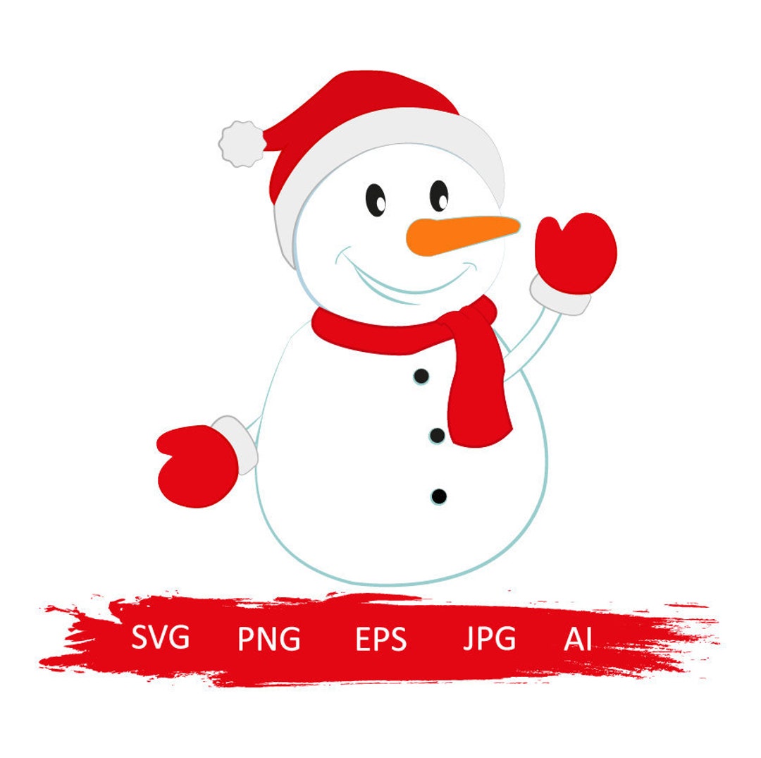 Cute Snowman Svg,snowman Clipart,snowman Svg, Png, Eps,christmas ...